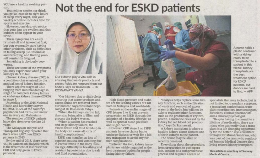 Not the end for ESKD patients